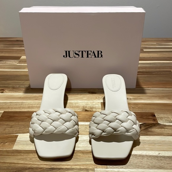 JustFab | Shoes | New In Box Just Fab Tonika Dress Sandals Bone | Poshmark